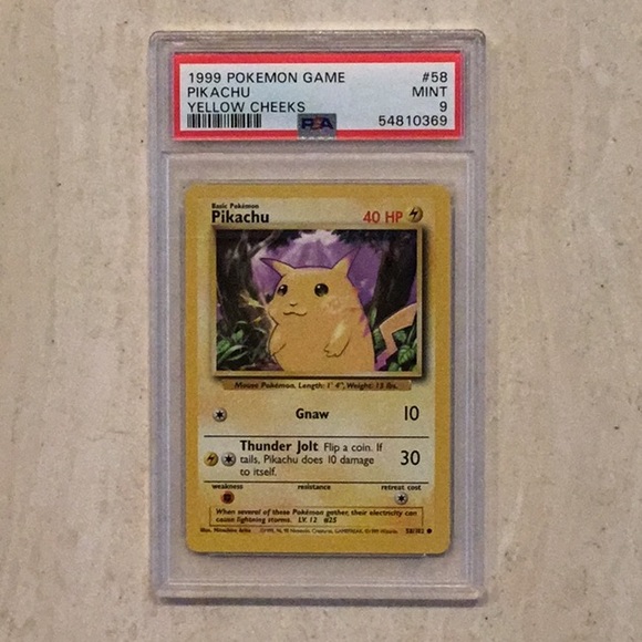 Pokemon | Other | Pikachu 582 Yellow Cheeks 58 Pokemon Base Set 1999 ...